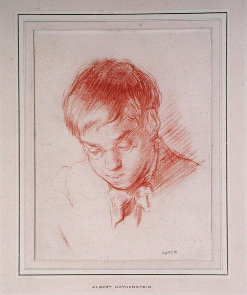 Portrait of Albert Rothenstein by William Orpen