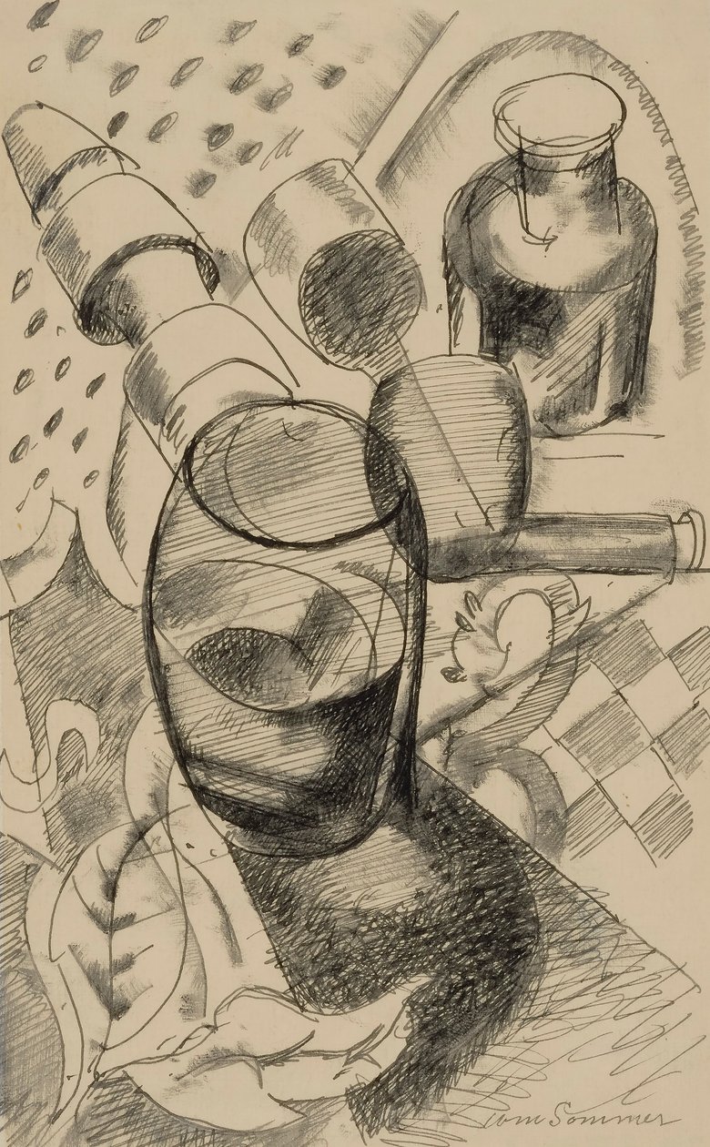 Drawing by William Sommer: Highest-quality art reproduction