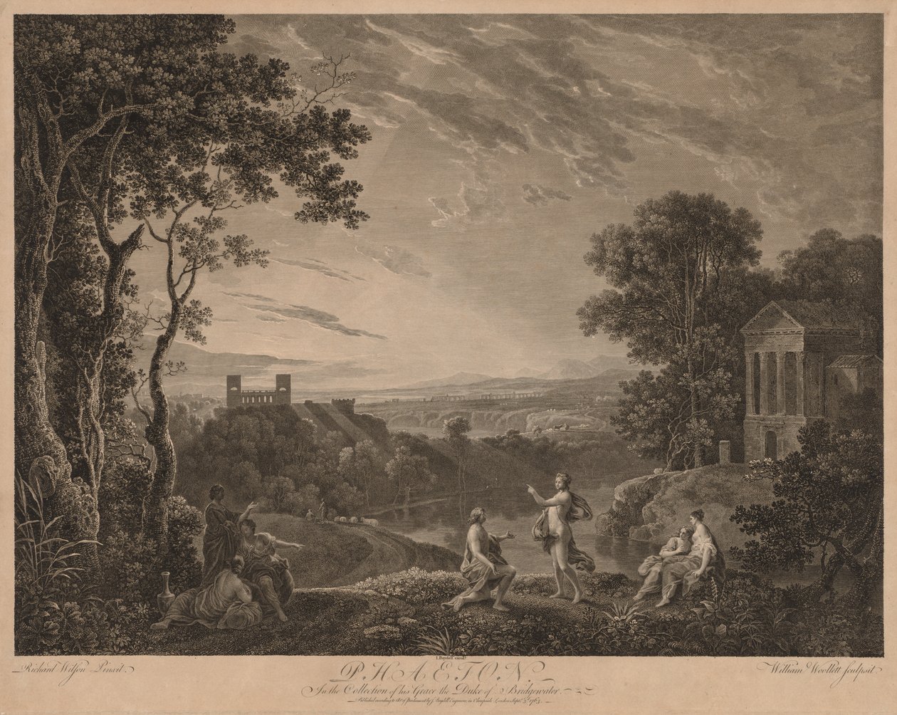 Phaeton by William Woollett: Premium art reproduction