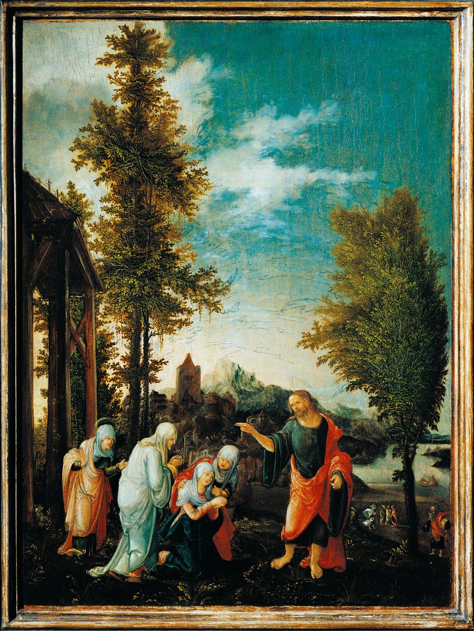 Christ's Farewell to Mary by Wolf Huber: Fine art print