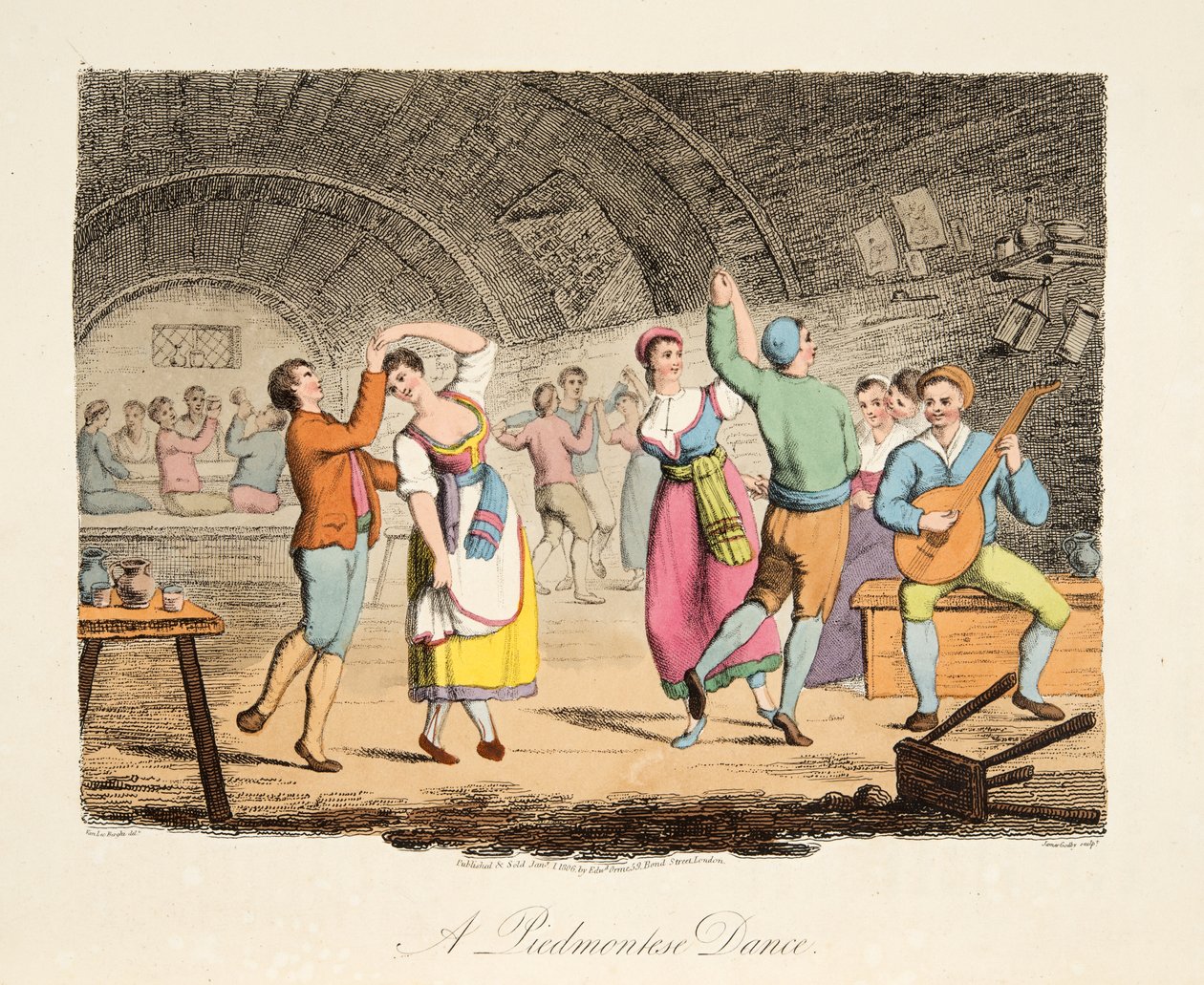 A Piedmontese Dance, from Italian Scenery, representing the Manners ...