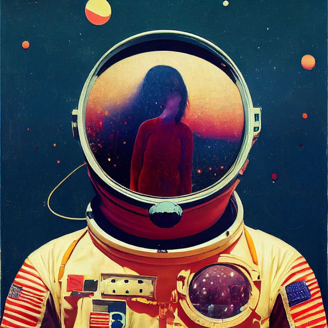 Astronaut Abstract Art