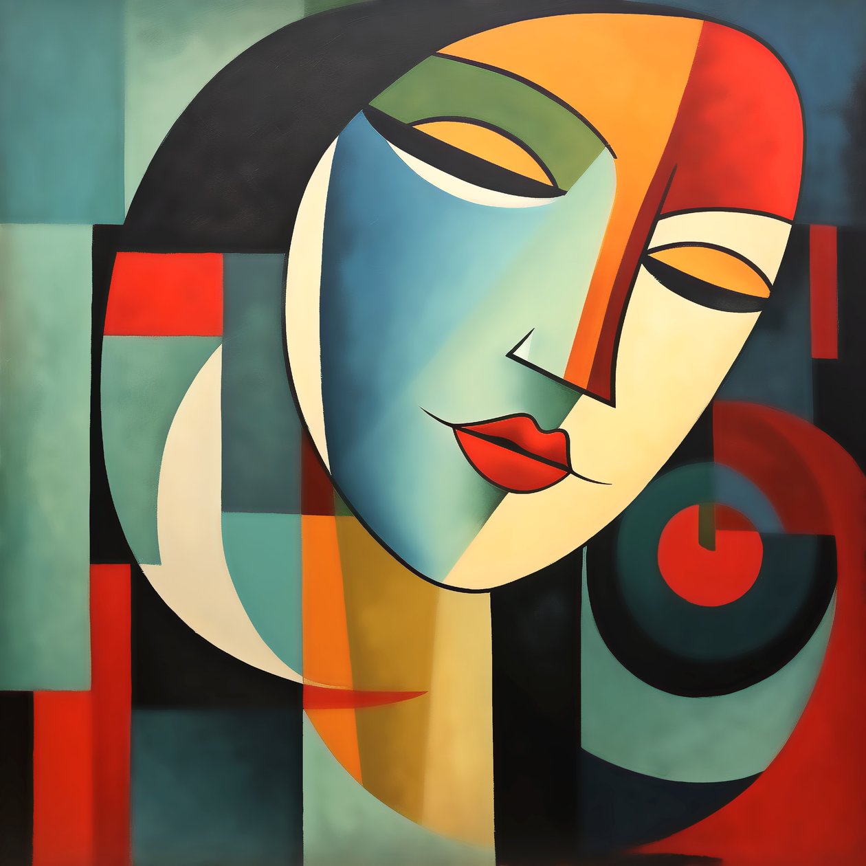 Abstract Paintings Of Womens Faces