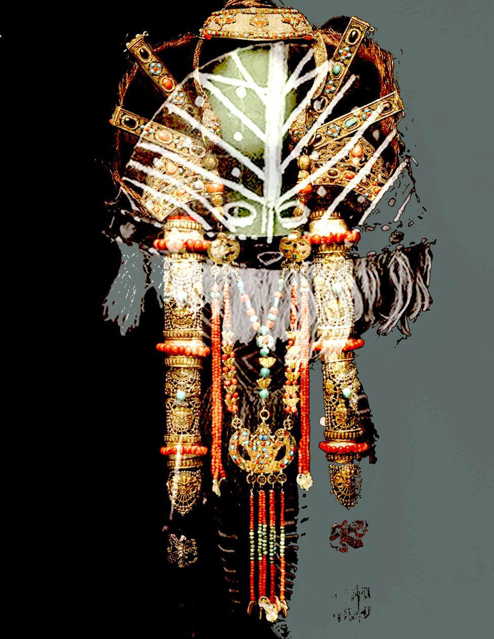 African Masks Collage by linda arthurs: Buy fine art print