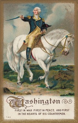 George Washington Em Um Cavalo Na Guerra