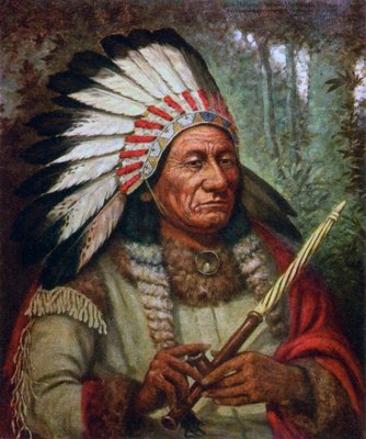 Portrait of Sitting Bull by American School