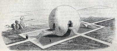 Project of a farm guard house by Claude Nicolas Ledoux (1736-1806).