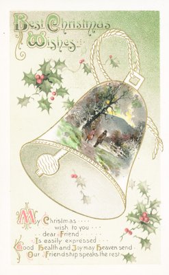 British Christmas card by English School: Fine art print