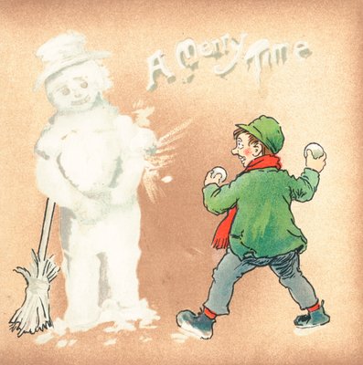 throwing snowballs drawing