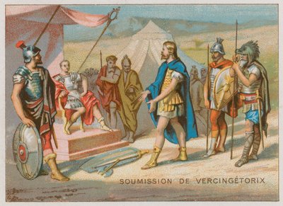 Julius Caesar And Vercingetorix Painting