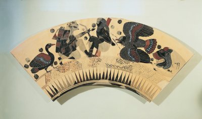 Fragment of a vase, depicting Heracles setting free Prometheus from his ...