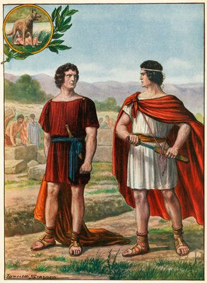 Romulus and Remus by Tancredi Scarpelli: Fine art print