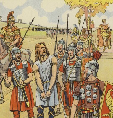 Vercingetorix Surrenders To Caesar Painting