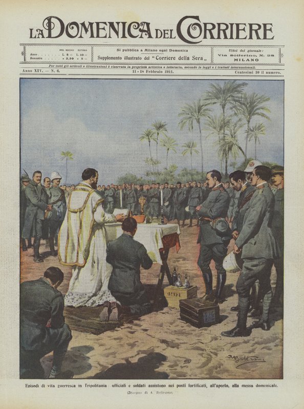 Episodes of Military Life in Tripolitania, Officers and Soldiers Assist ...