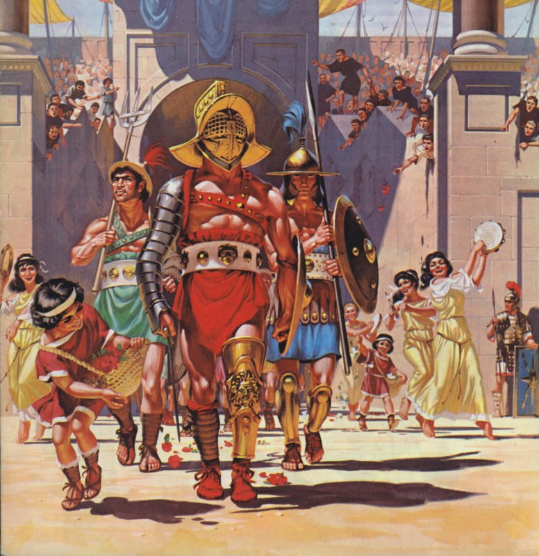 Gladiator by Angus McBride: Highest-quality art reproduction