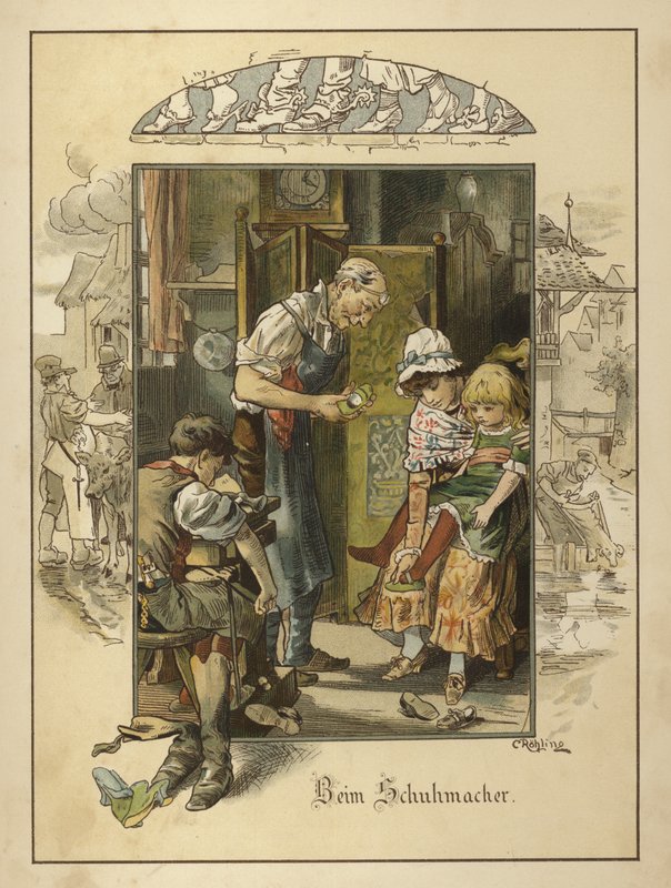 At the shoemaker's by Carl Rohling: Buy fine art print
