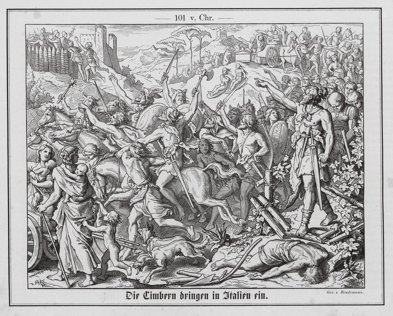 Invasion of Roman Territory by the Cimbri
