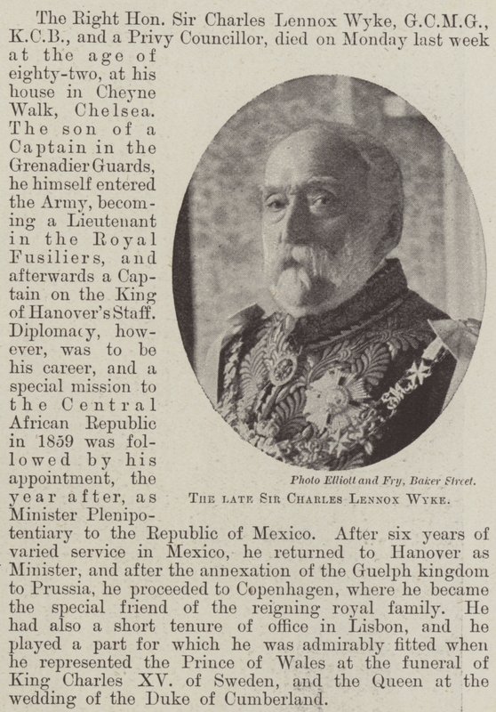 The Late Sir Charles Lennox Wyke by English Photographer