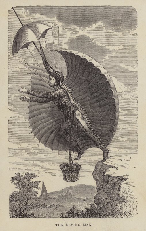 The Flying Man by English School: Buy fine art print