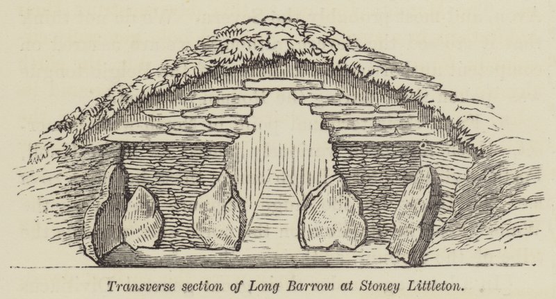 Transverse Section of Long Barrow at Stoney Littleton