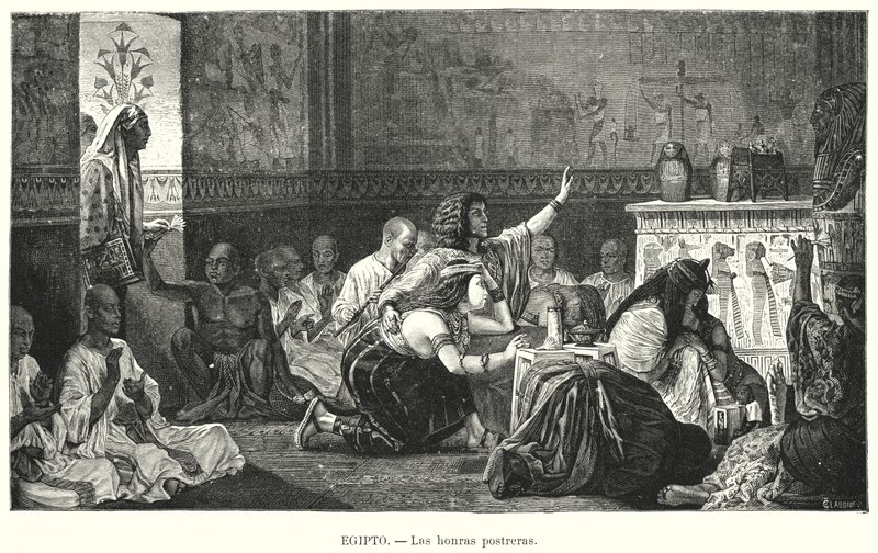 Funeral in Ancient Egypt by European School