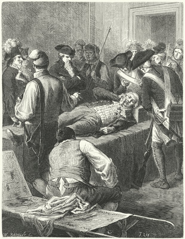 The Wounded Maximilien Robespierre at the Committee of Public Safety ...