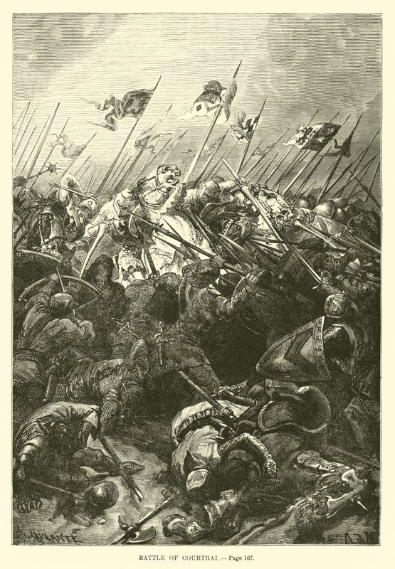 Battle of Courtrai by French School: Buy fine art prints