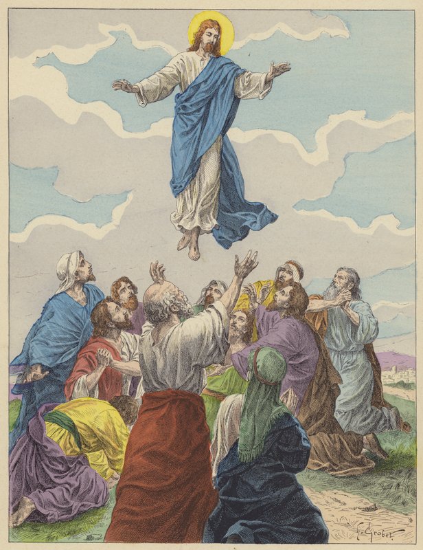 Jesus Christ, The Ascension by French School: Fine art print