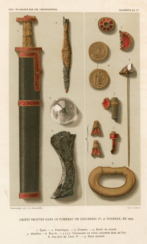 Objects Found in the Tomb of Childeric I at Tournay