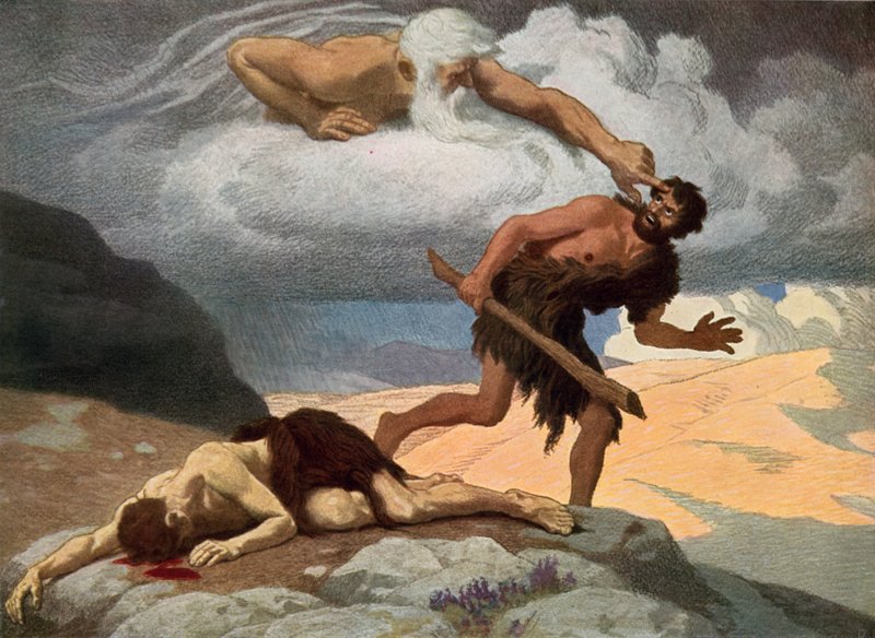Cain Killing Abel Is What Style Of Art Cain And Abel Hi Res Stock
