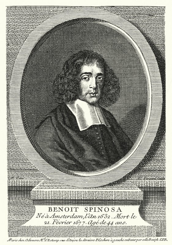 Baruch Spinoza, Dutch philosopher (engraving)