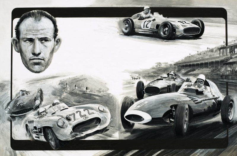 Stirling Moss by Graham Coton: Buy fine art print
