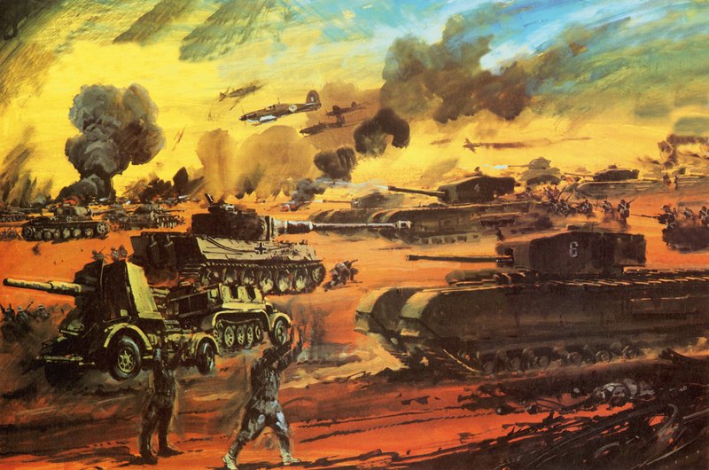 The Battle of El Alamein by Graham Coton: Fine art print