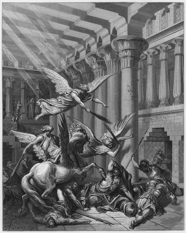 Heliodorus cast down by Gustave Dore: Buy fine art prints