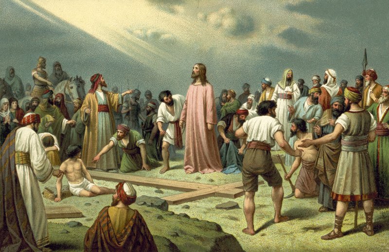 Golgotha by Joseph Mathauser: Premium art reproduction